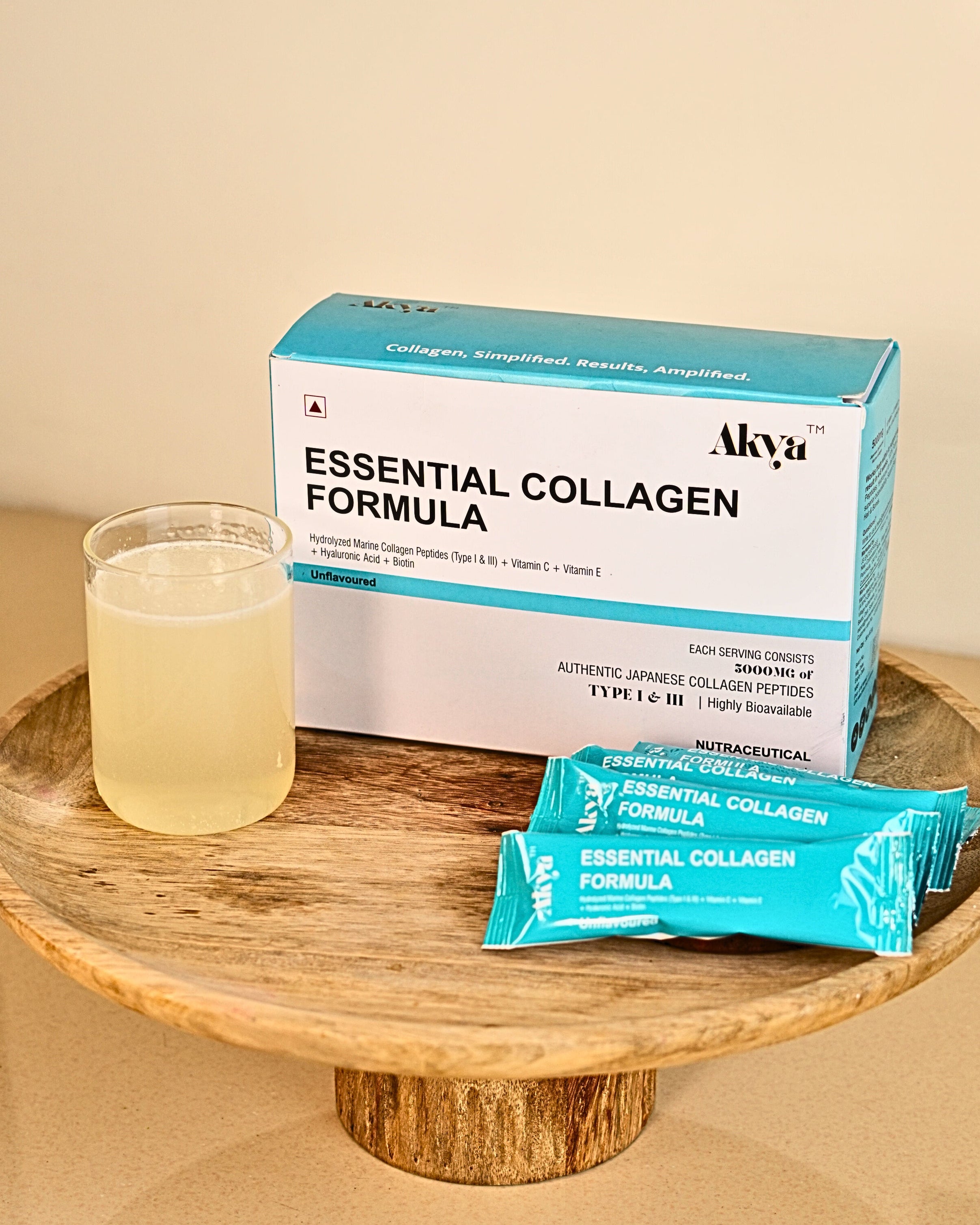 Akya Essential Collagen Unflavored Premium Japanese Collagen Peptides ...